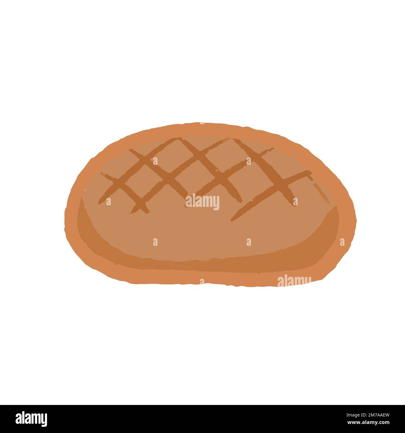 Hand drawn isolated bun bread, cute melon pan Stock Vector Image & Art ...