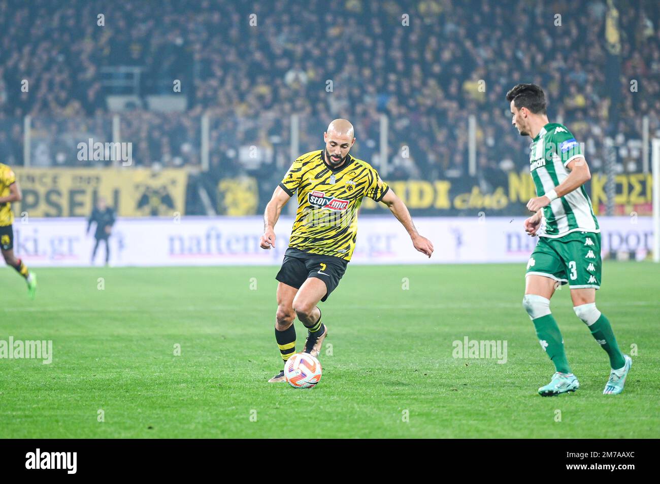 5 NORDIN AMRABAT of Aek FC during the Greek Super League, Matchday 17 ...