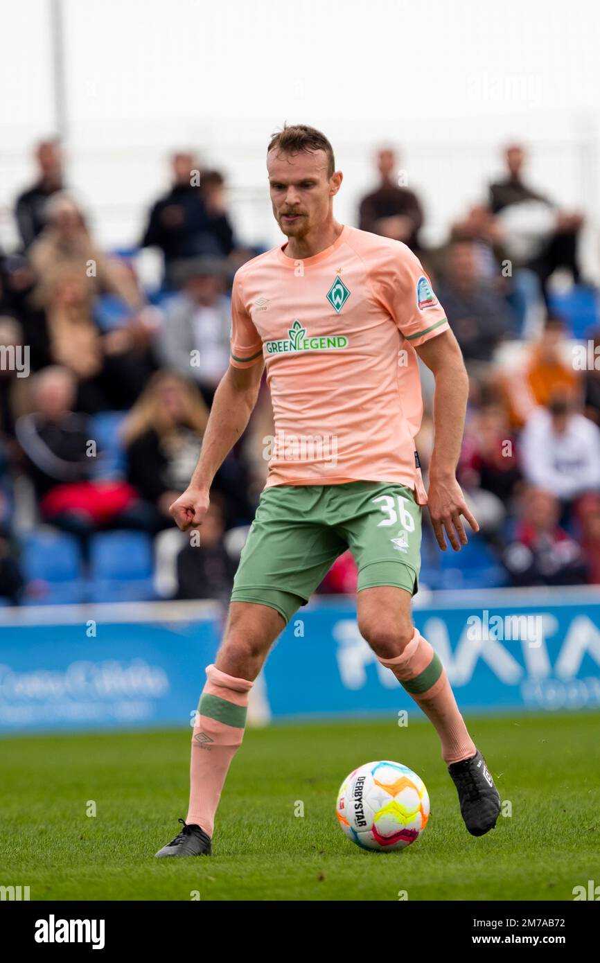 GROSS CHRISTIAN of Weder Bremen during the Friendly match, kicks the ...