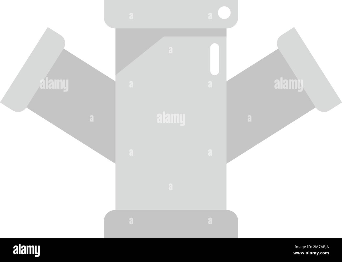Sewer pipe icon flat vector. Water pipeline. Faucet sink isolated Stock ...