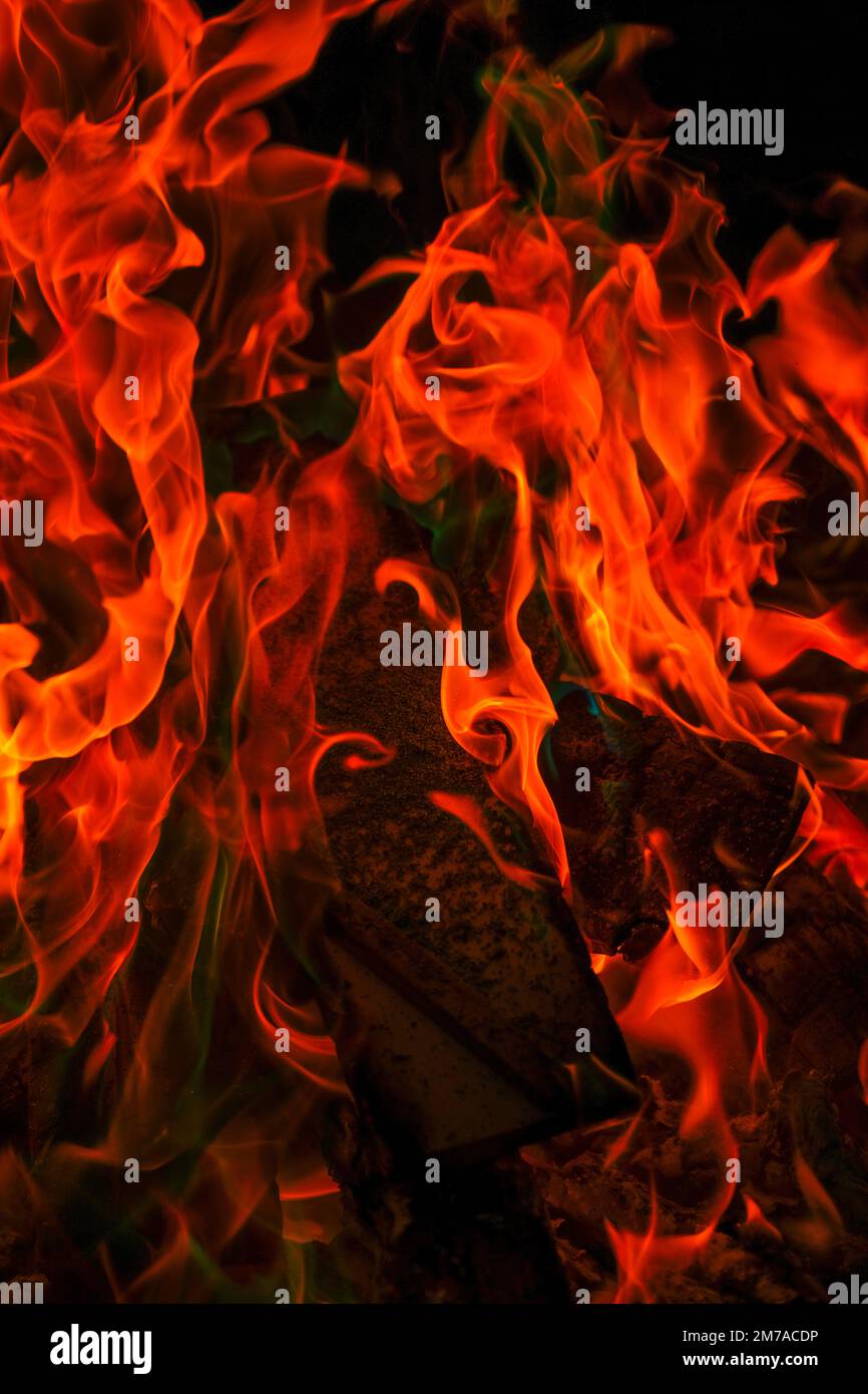 flames wallpaper. Variegated flames and colorful sparks.Multicolored ...
