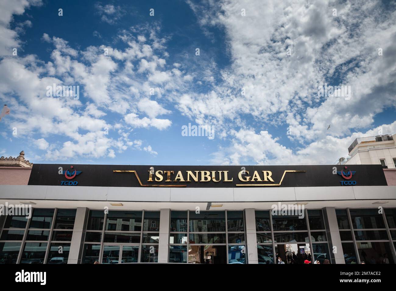 Picture of the main facade of the istanbul sirkeci train station ...