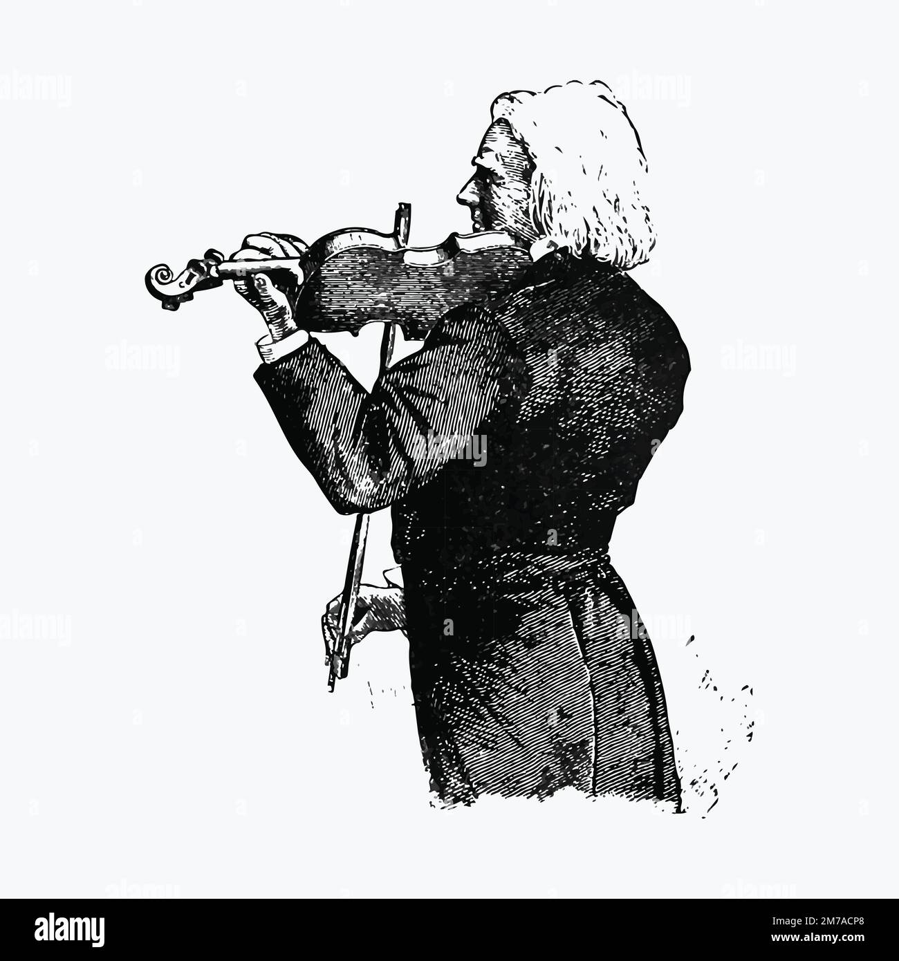 Violin player drawing Cut Out Stock Images & Pictures - Alamy