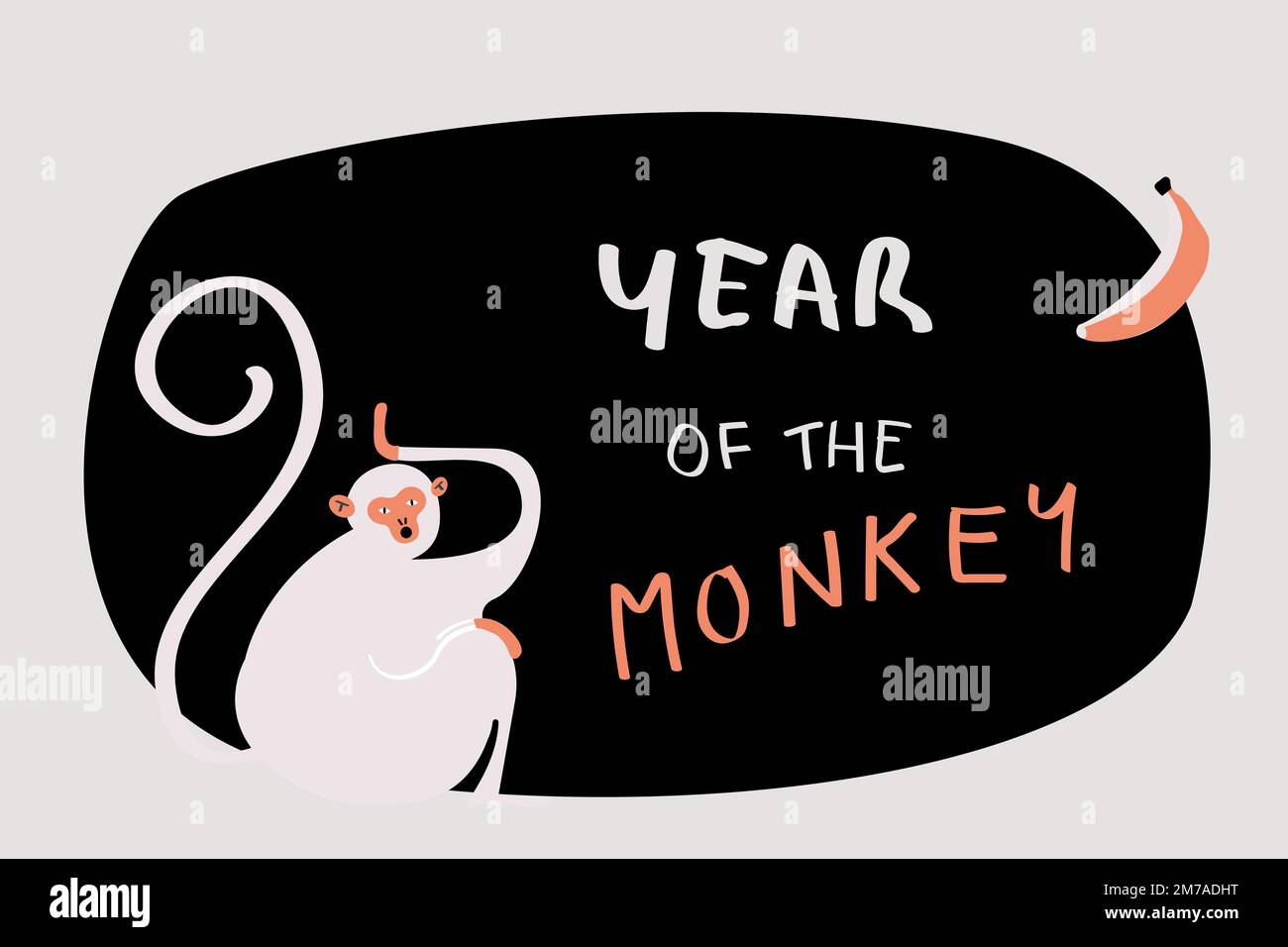 Year of the monkey vector Stock Vector Image & Art - Alamy