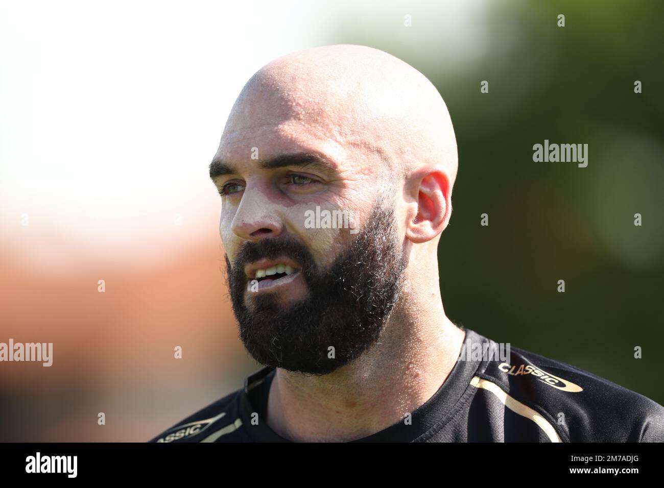 Mark Nicholls during a Dolphins NRL training session at Redcliffe ...