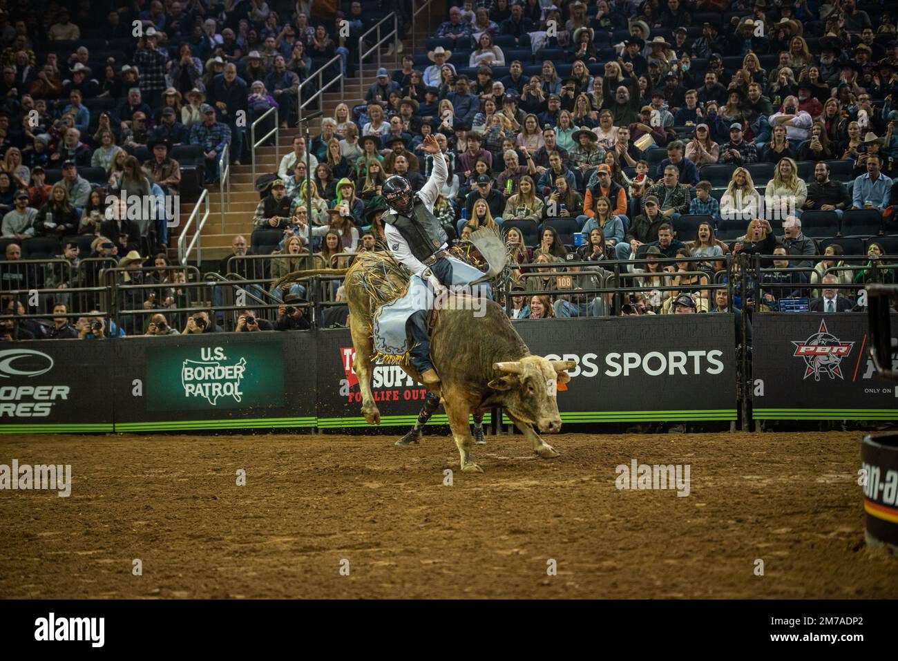 NEW YORK, NY - JANUARY 7: Joao Henrique Lucas makes a 71.25 point ride ...