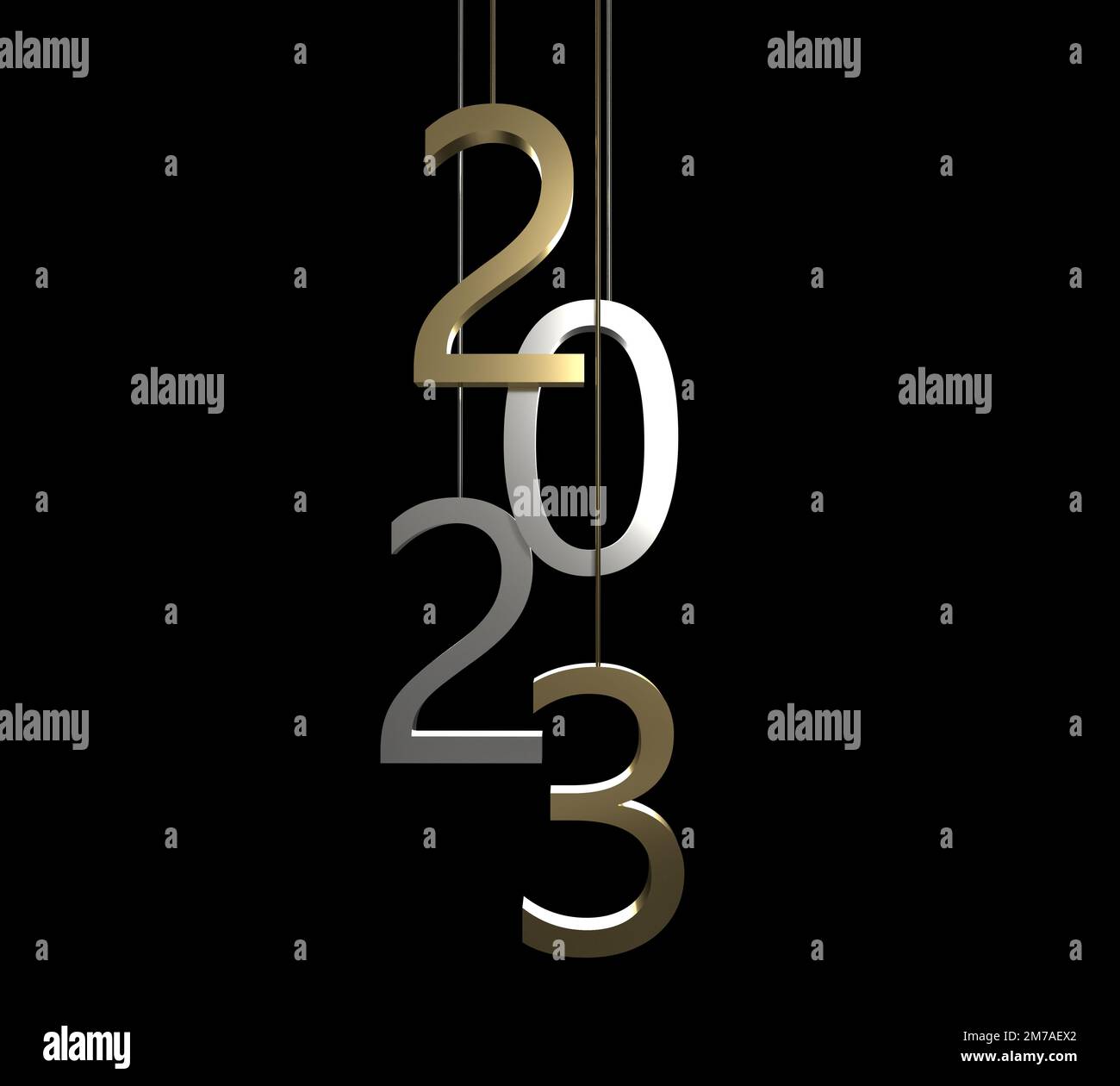 2023 number text font golden yellow orange color gradient symbol ...