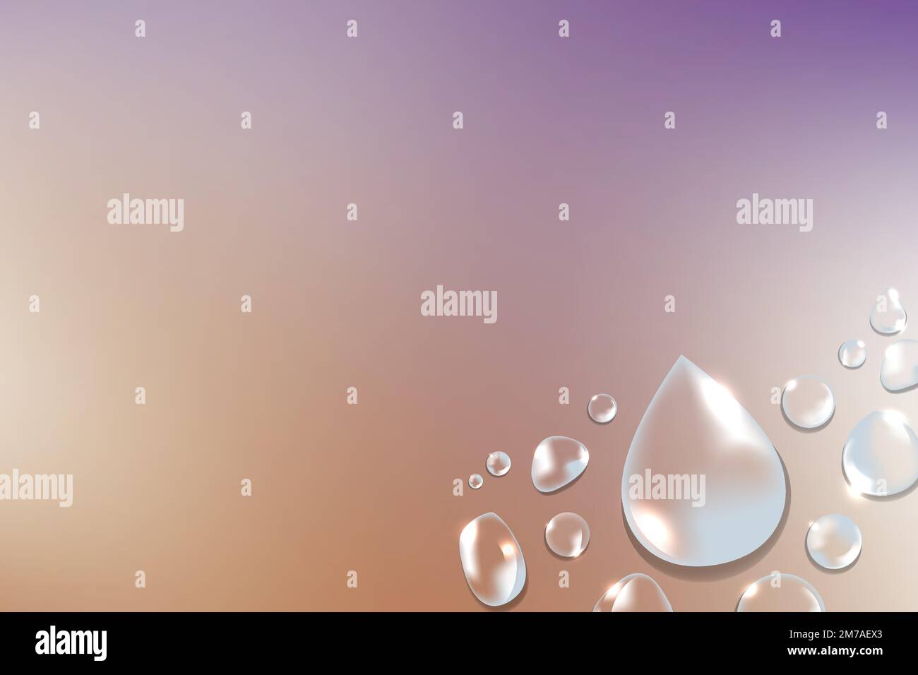 Transparent water drops background vector Stock Vector Image & Art - Alamy