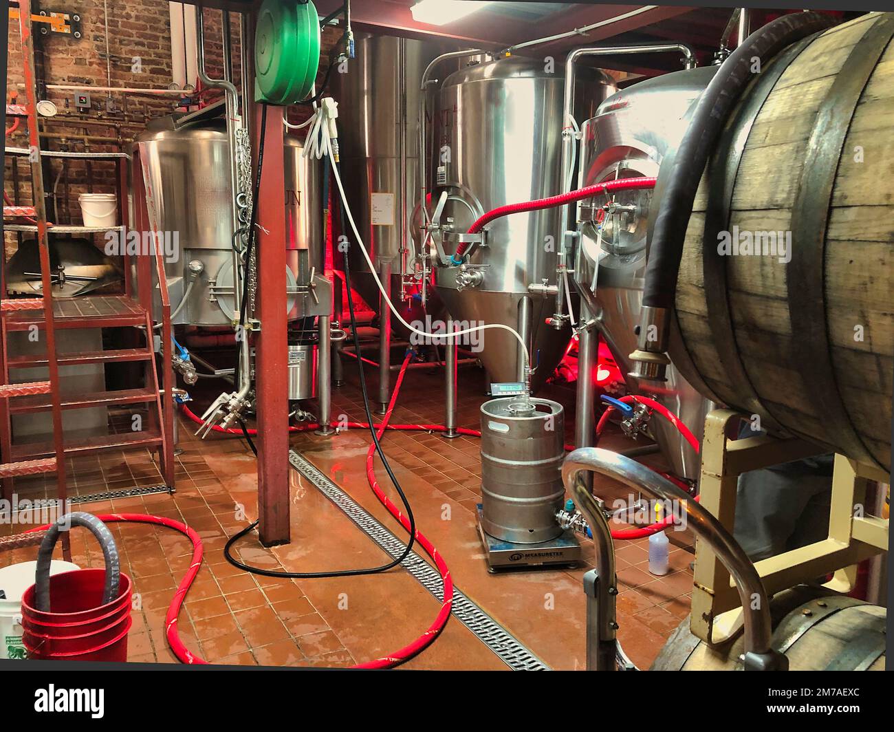 The brewing lab at a Òmicro breweryÓ in the foothills of the Sierra ...