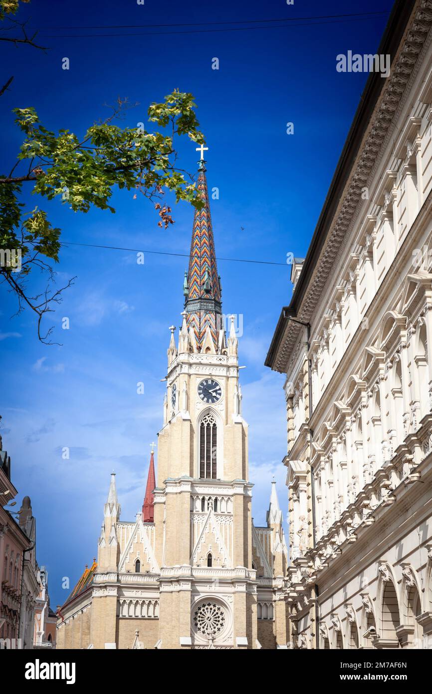 Picture of the Novi Sad cathedral. The Name of Mary Church is a Roman ...