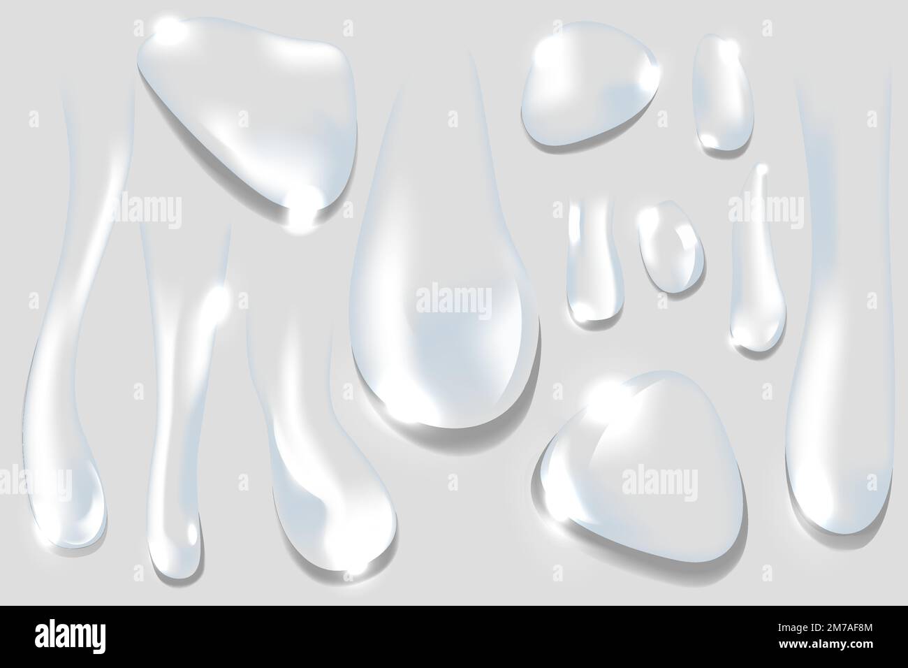 Various shapes of water drops vector Stock Vector Image & Art - Alamy