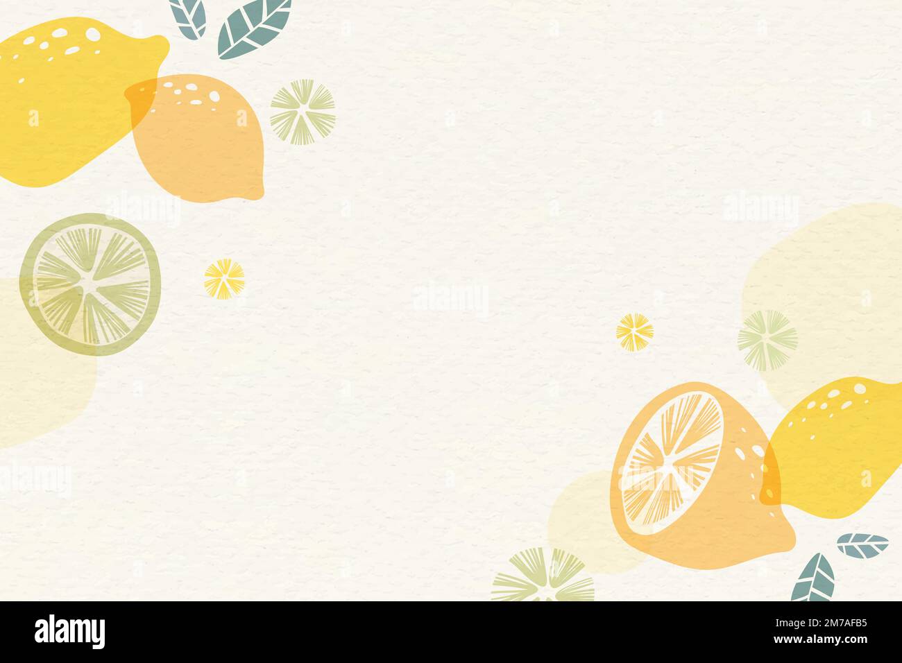 Lemon patterned background with design space vector Stock Vector Image ...
