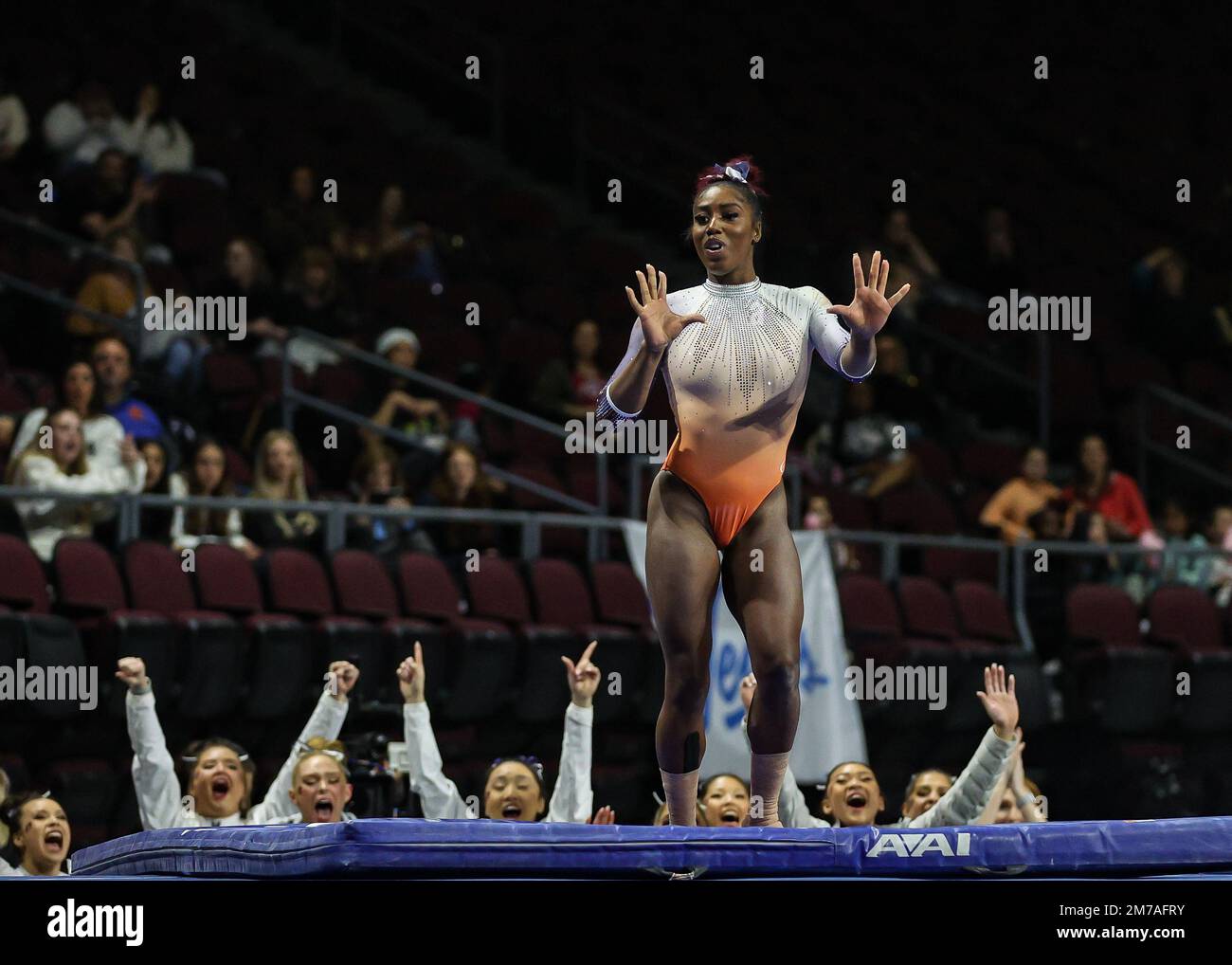Las Vegas, NV, USA. 7th Jan, 2023. Auburn's Derrian Gobourne performs ...