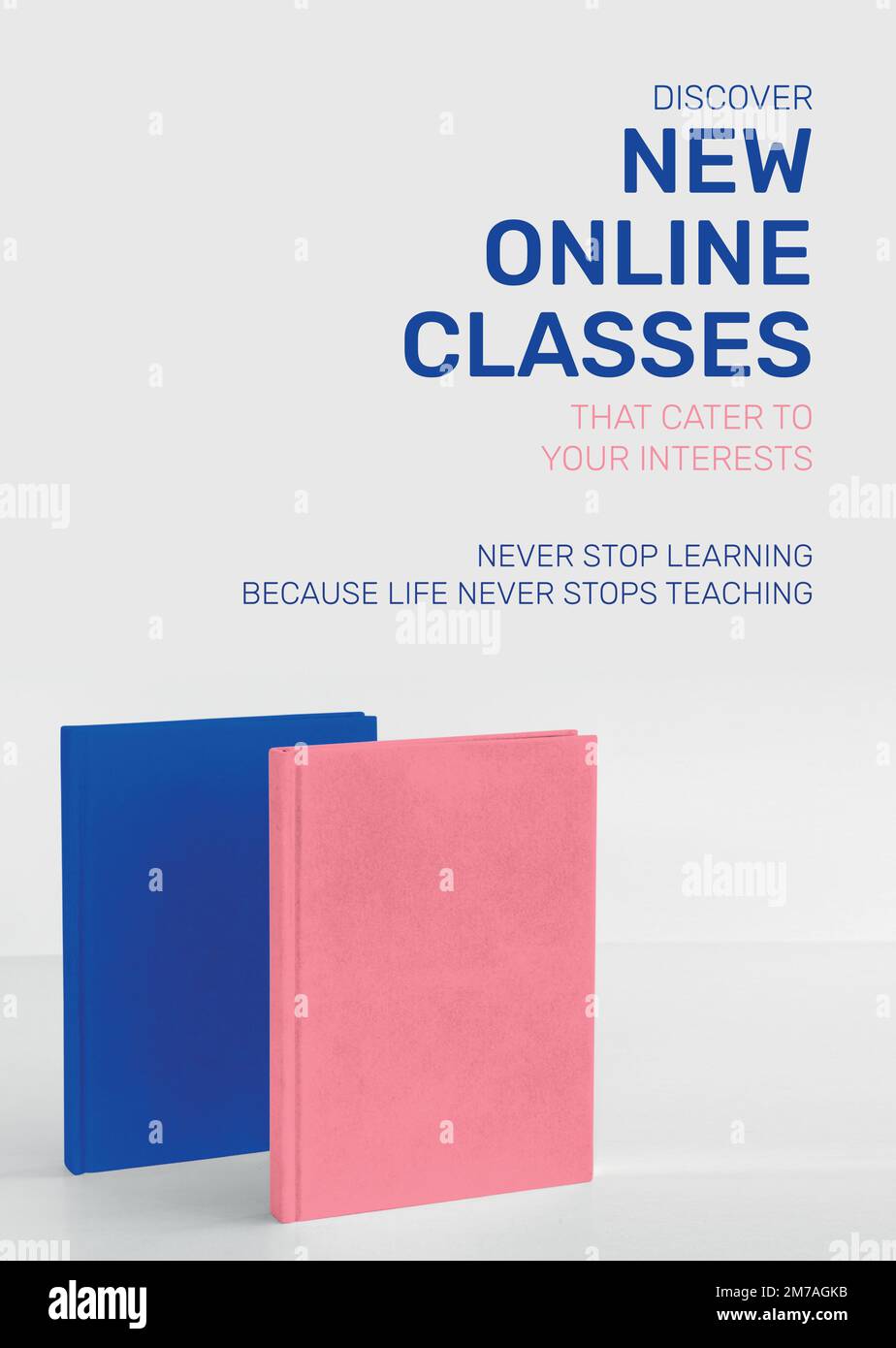 New online classes template vector future technology Stock Vector Image ...