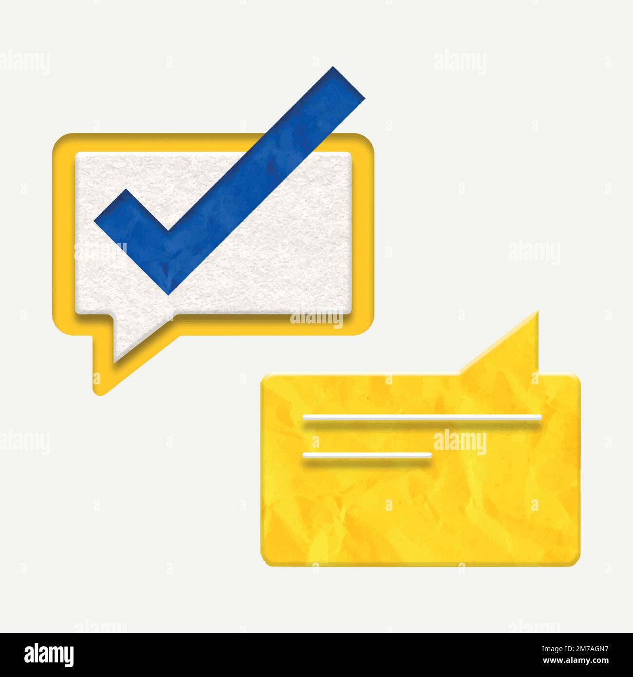 Speech bubble vector with tick sign online order confirmation graphic ...