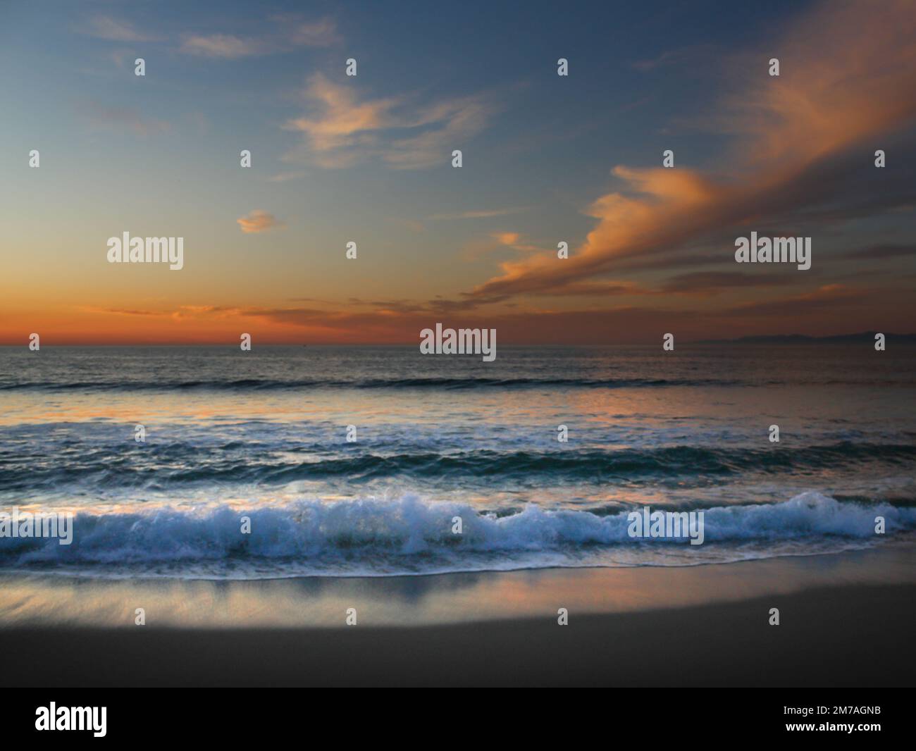 Beautiful SoCal Beach Sunset, Torrance Beach, South Bay, Los Angeles ...