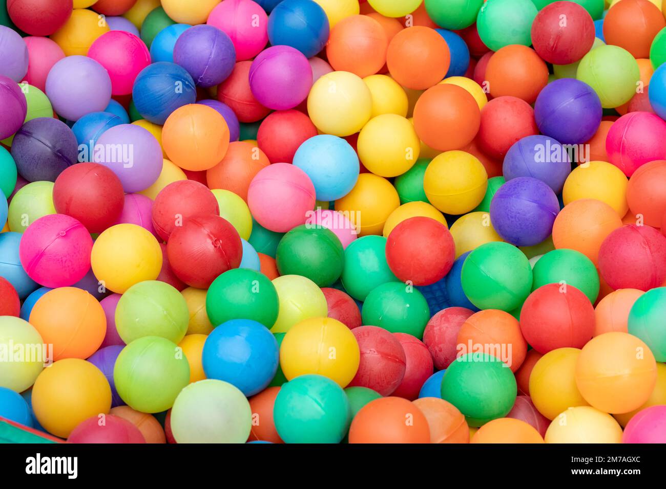 Background of colored balls. Colored pool balls for children Stock ...
