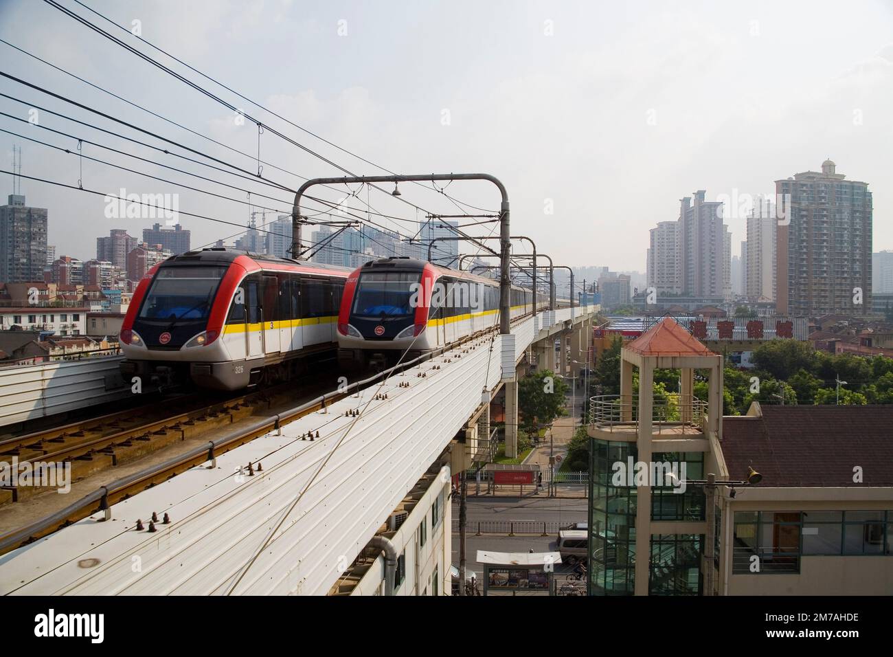 Shanghai, light rail Stock Photo - Alamy