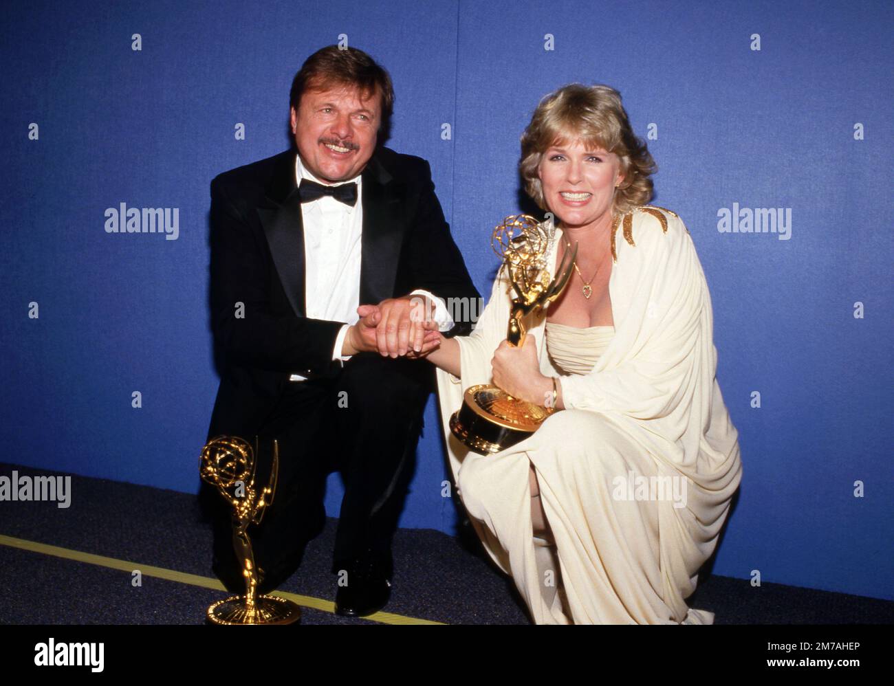Sharon Gless with John Karlen at the 38th Primetime Emmy Awards were ...
