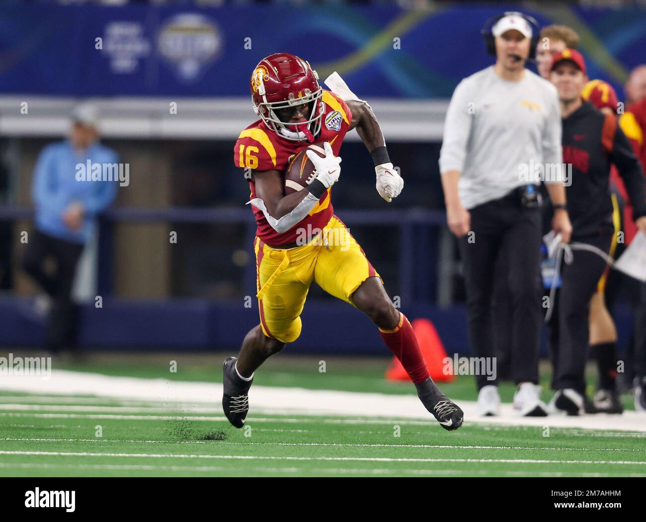 Arlington Tx Usa 2nd Jan 2023 Usc Trojans Wide Receiver Tahj
