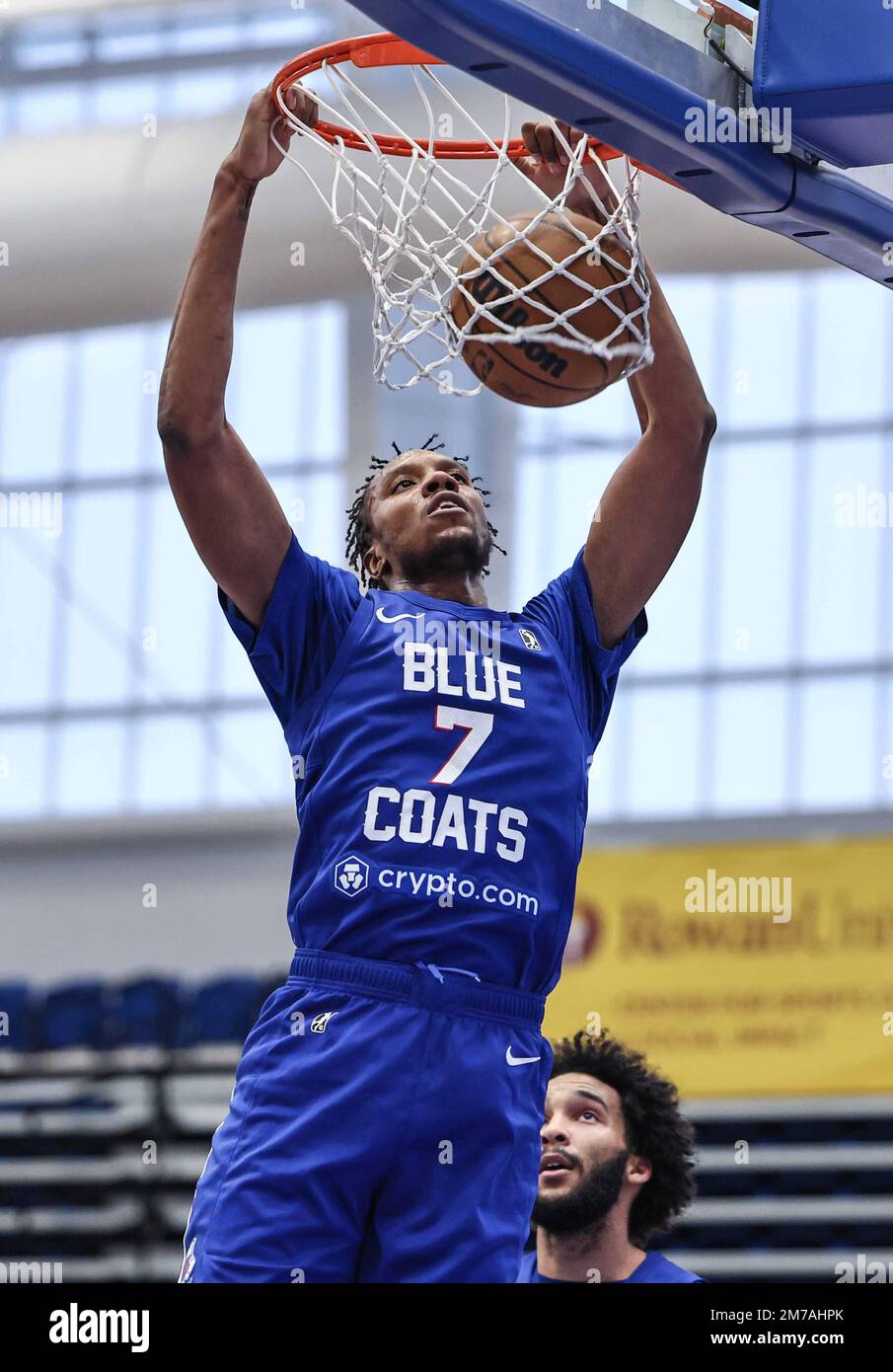 Wilmington, DE, USA. 8th Jan, 2023. Delaware Blue Coats guard LOUIS ...