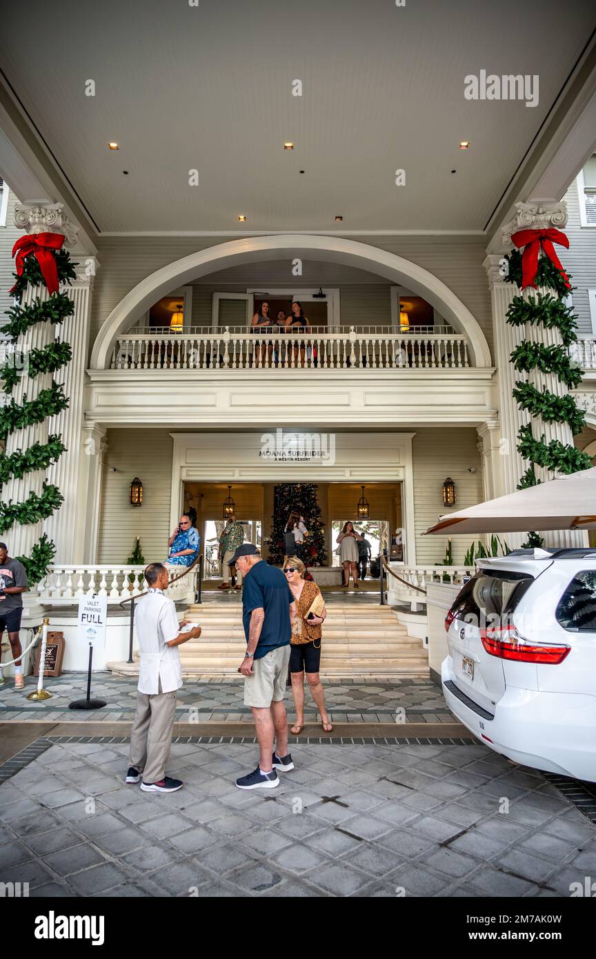 Moana surfrider hotel retro hi-res stock photography and images - Alamy