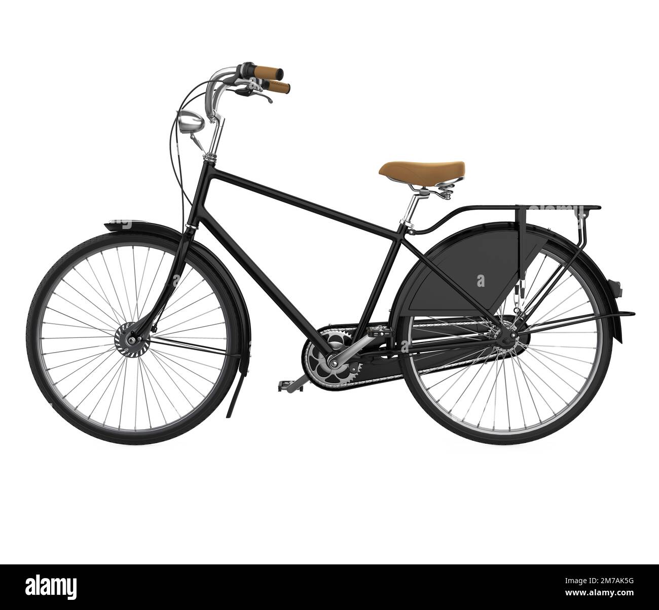Bicycle isolated on white background. 3D render Stock Photo - Alamy