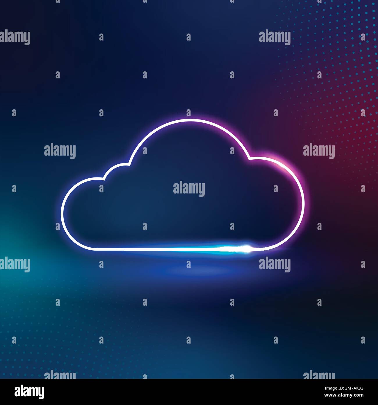 Neon cloud Stock Vector Images - Alamy