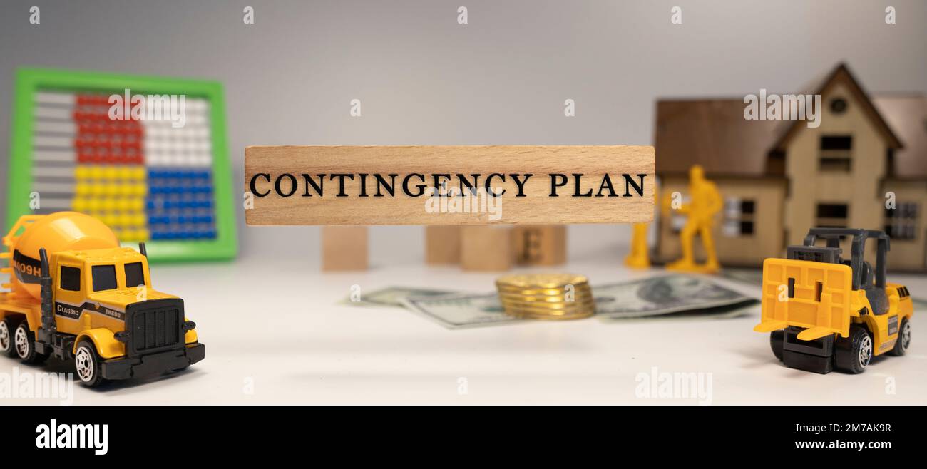 CONTINGENCY PLAN inscription. It was taken in the studio written on a ...