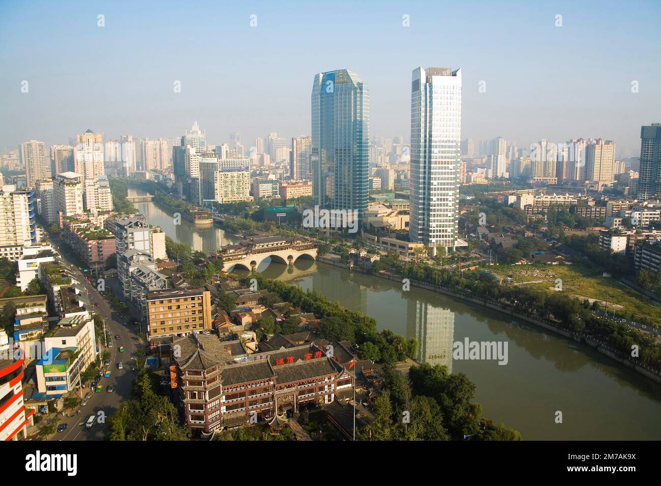 Chengdu Anshun Bridge Stock Photo - Alamy