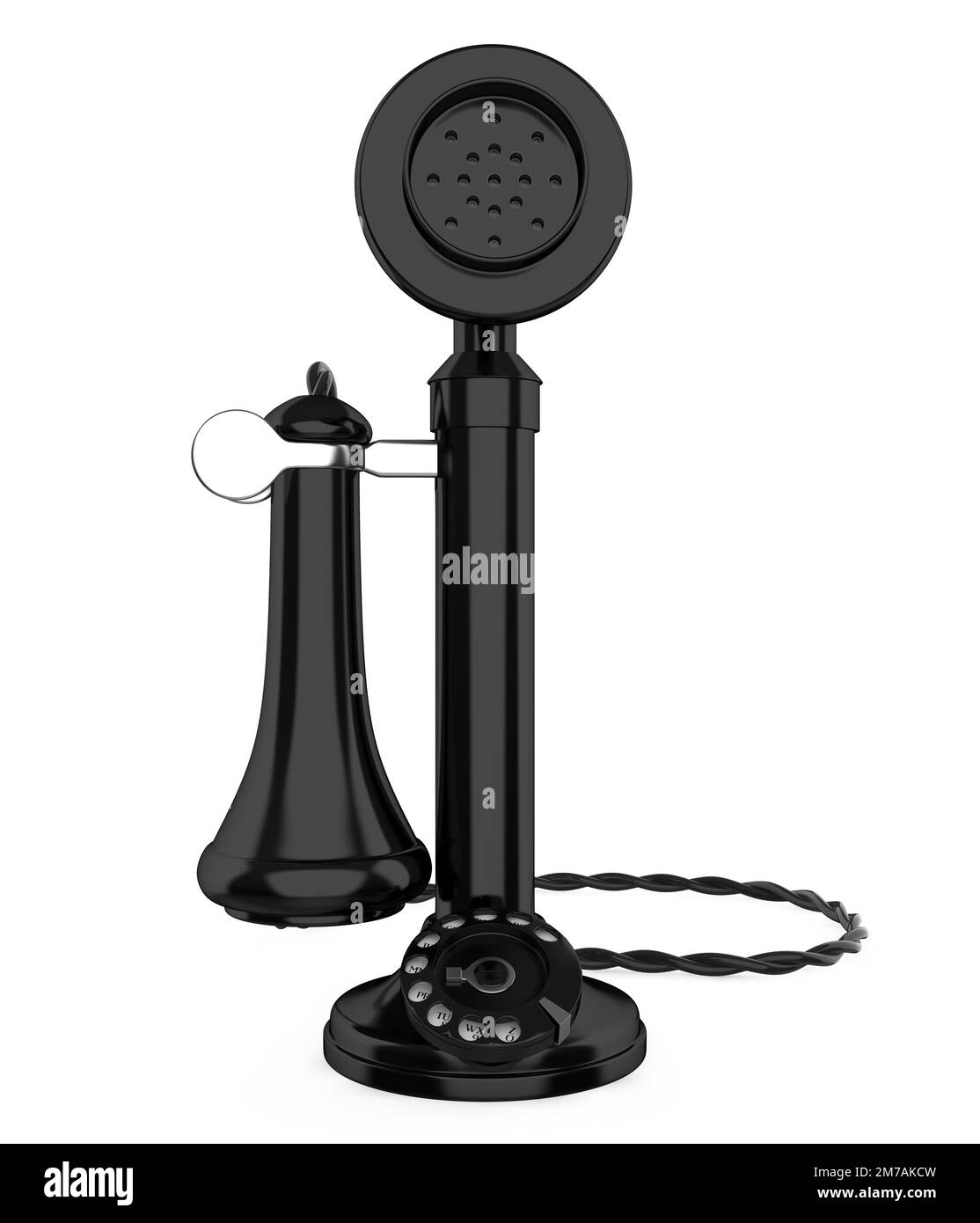 Vintage Telephone Isolated Stock Photo - Alamy