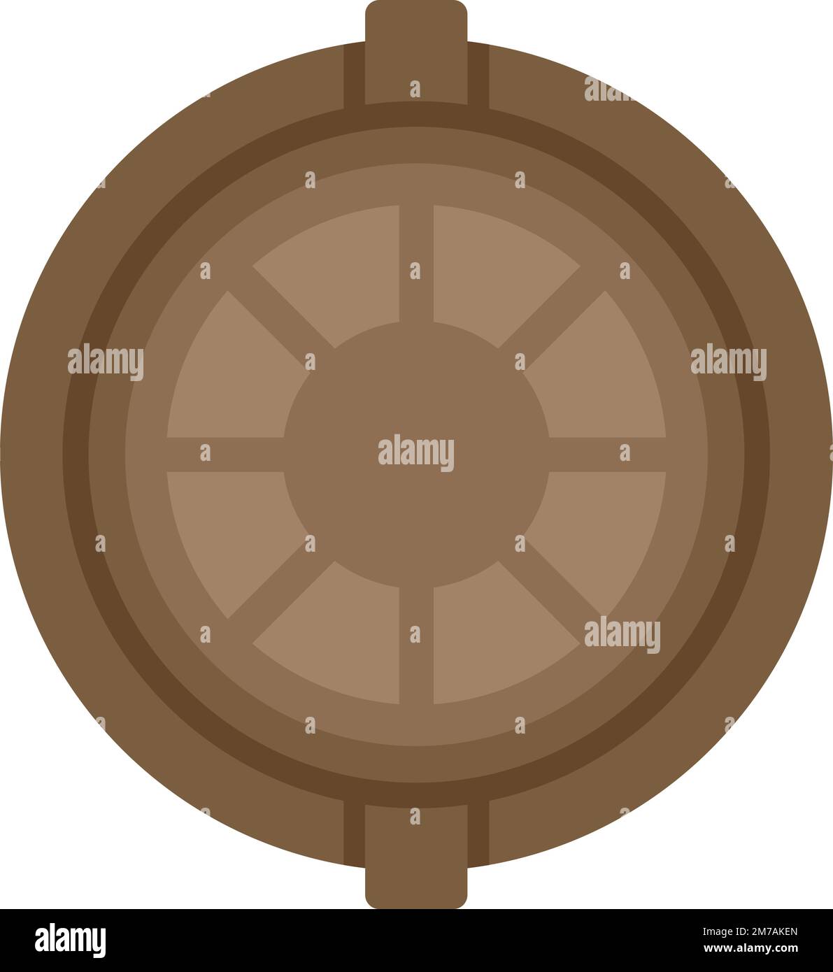 Top view coffee capsule icon flat vector. Espresso cup. Drink aroma ...