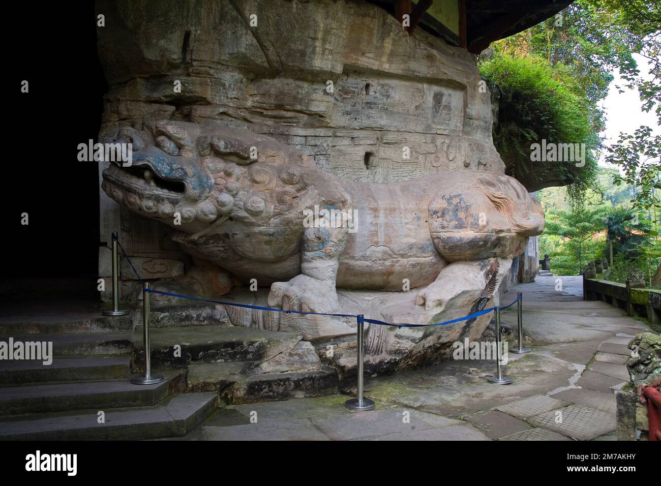 Dazu Stone Carving Baoding Hill Stock Photo - Alamy