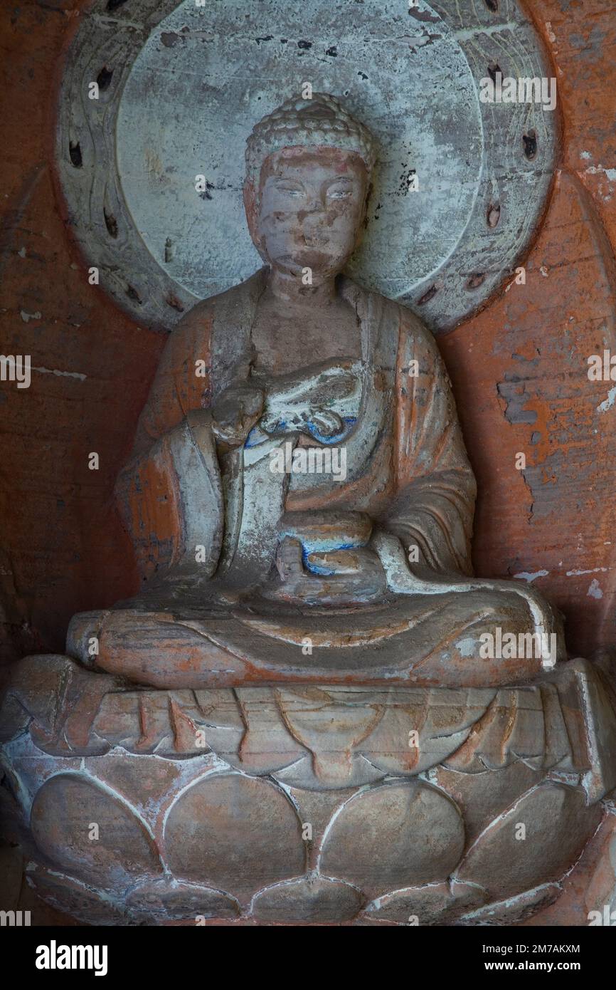 Dazu stone Beishan Stock Photo - Alamy