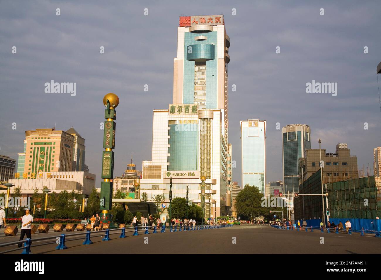 Chengdu Tianfu Square Stock Photo - Alamy