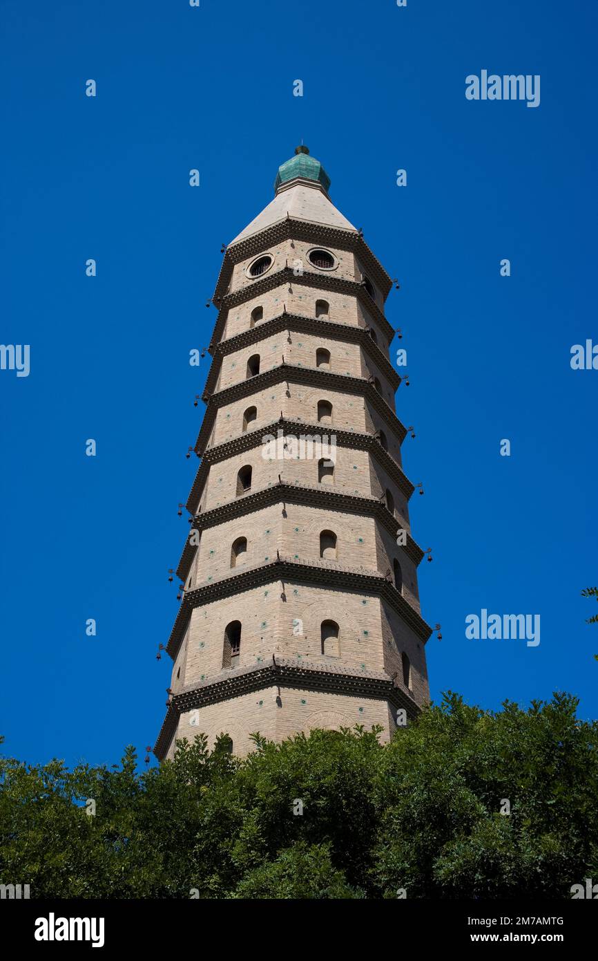 Cheng Tiansi tower,Yinchuan,Ningxia Stock Photo - Alamy