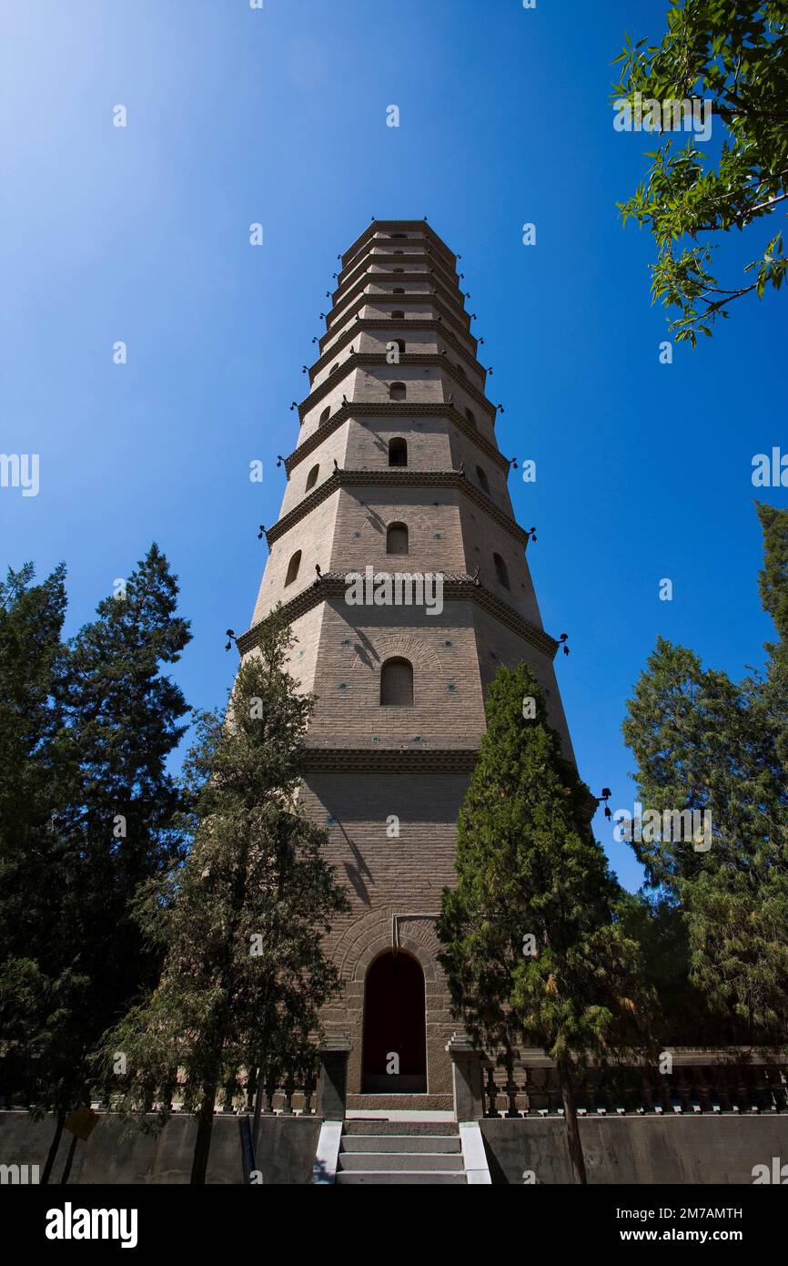 Cheng Tiansi tower,Yinchuan,Ningxia Stock Photo - Alamy