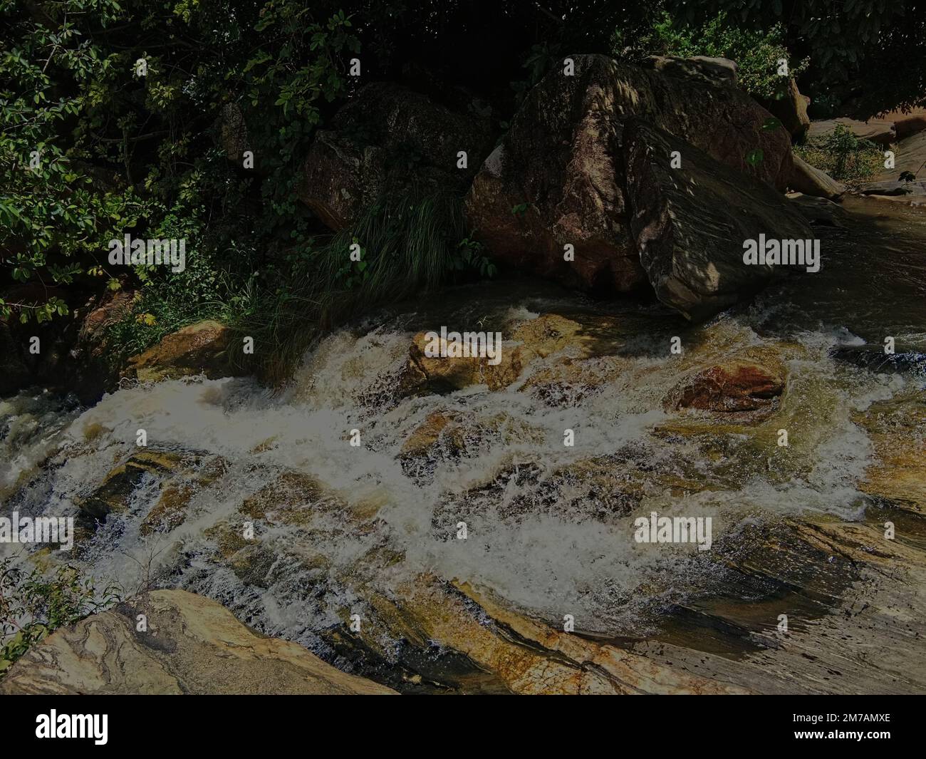 water flow in rocks Stock Photo - Alamy