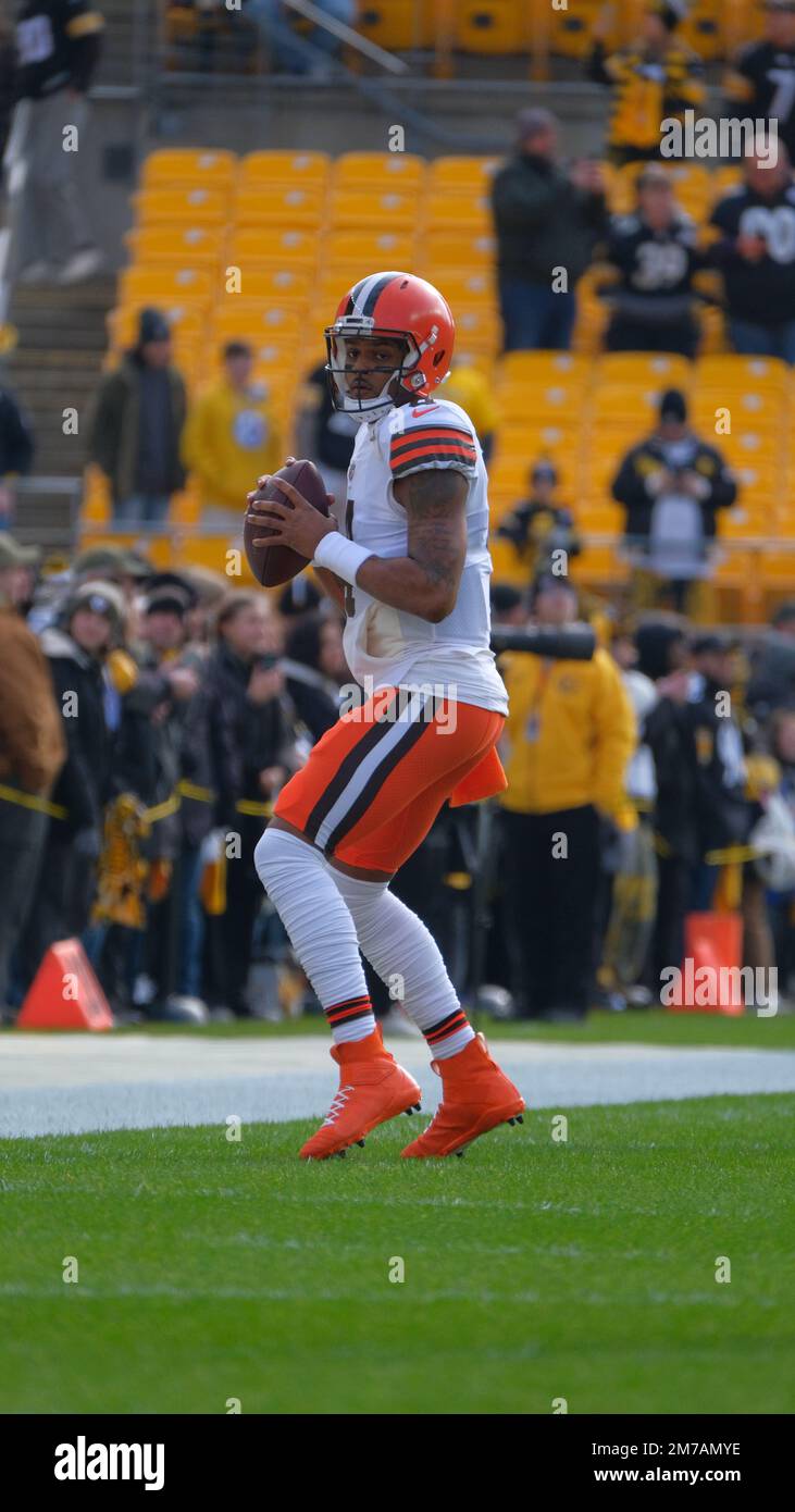 JAN 8th, 2023: Deshaun Watson #4 during the Steelers vs Browns game in ...