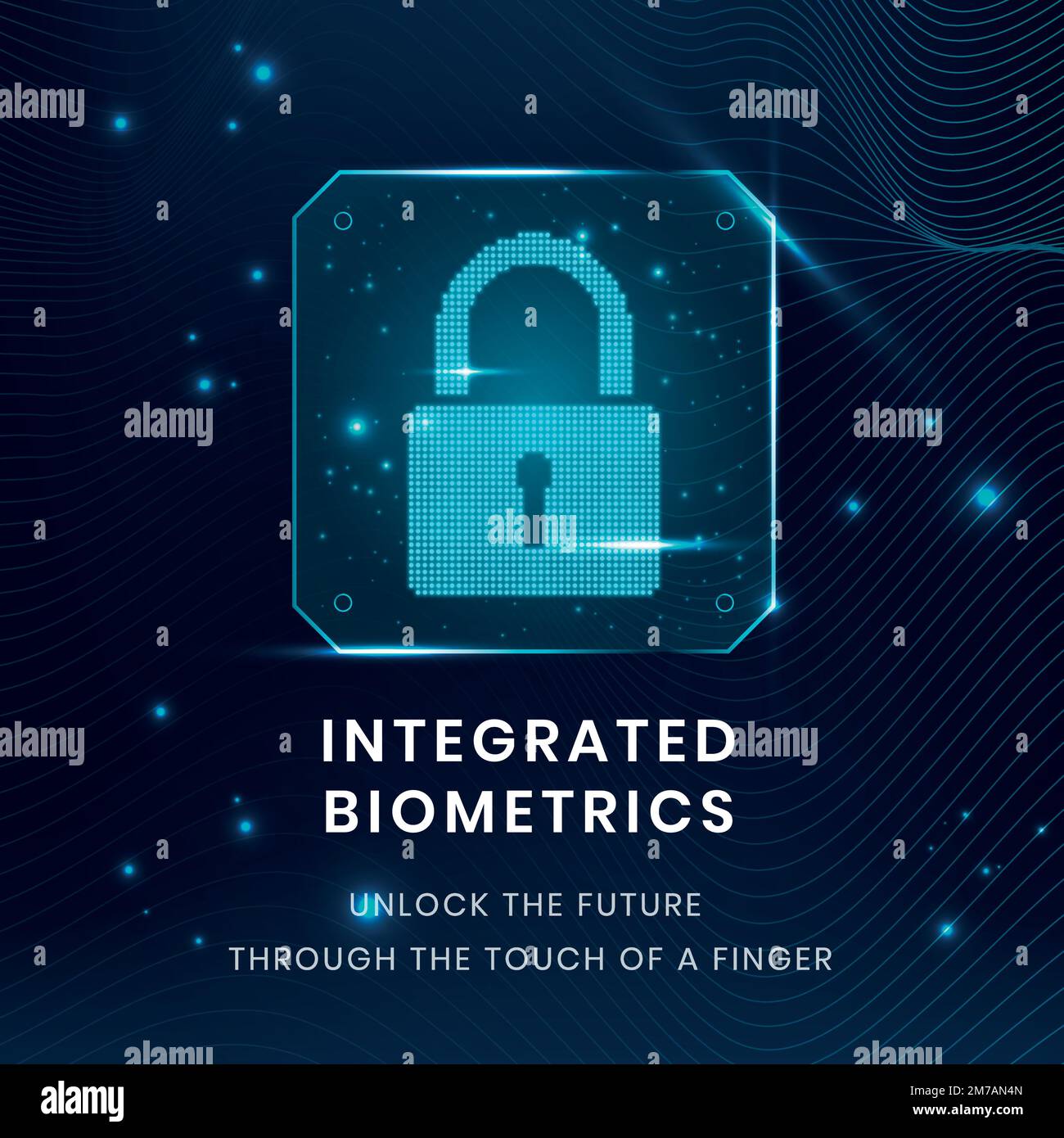 Integrated biometrics technology template vector with lock icon Stock ... Integrated biometrics technology template vector with lock icon Stock ...