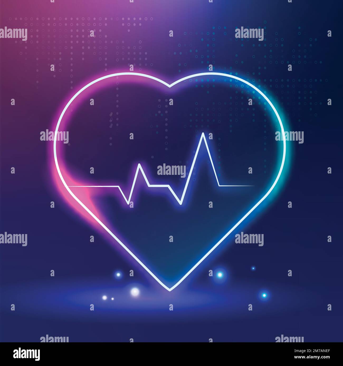 Heart pulse icon vector for healthcare technology Stock Vector Image ...