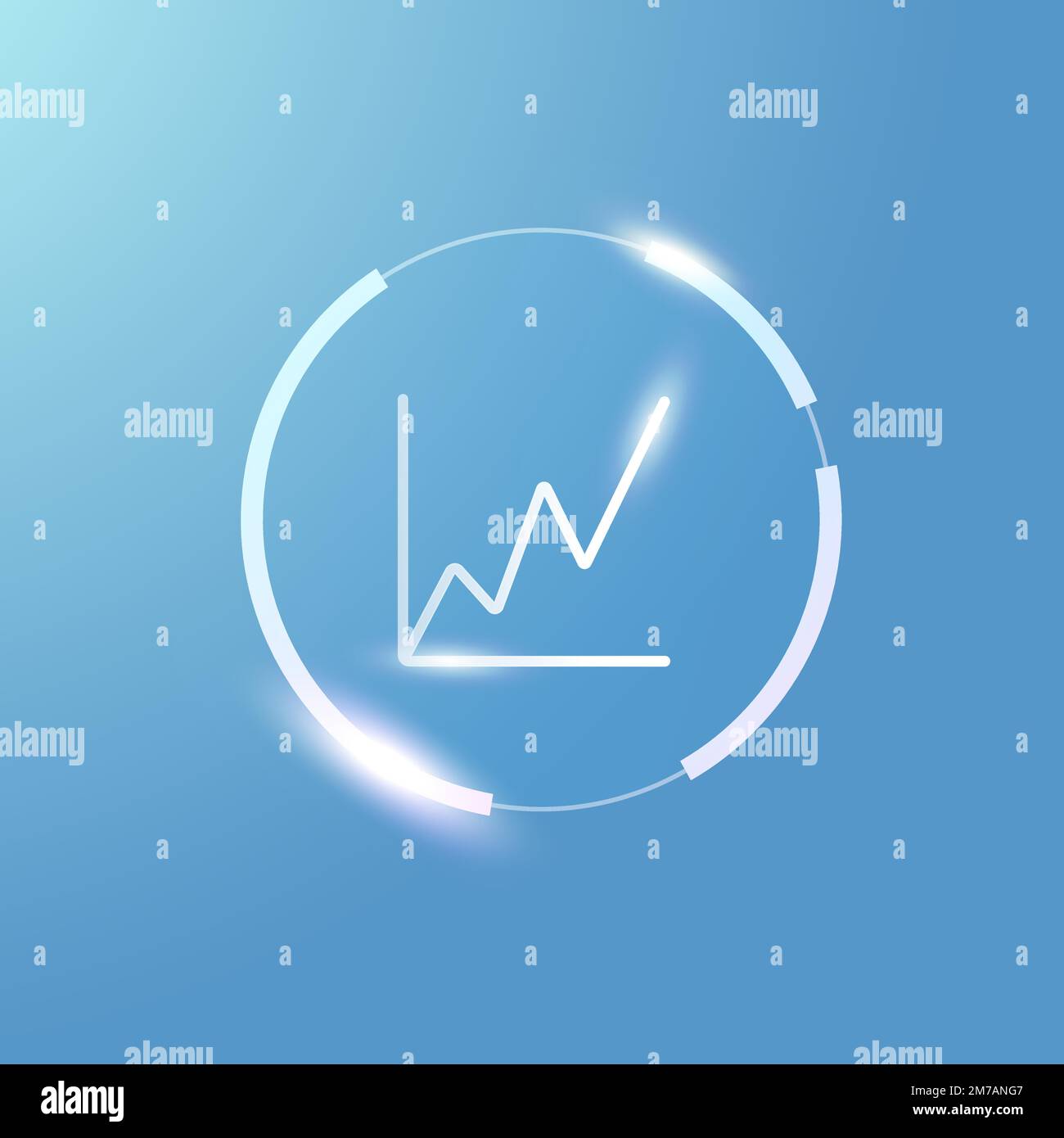 Growing graph icon vector business analytics chart symbol Stock Vector ...