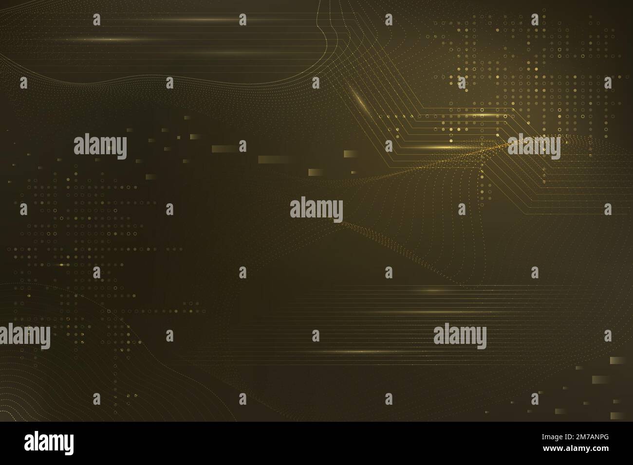 Brown futuristic waves background vector with computer code technology ...
