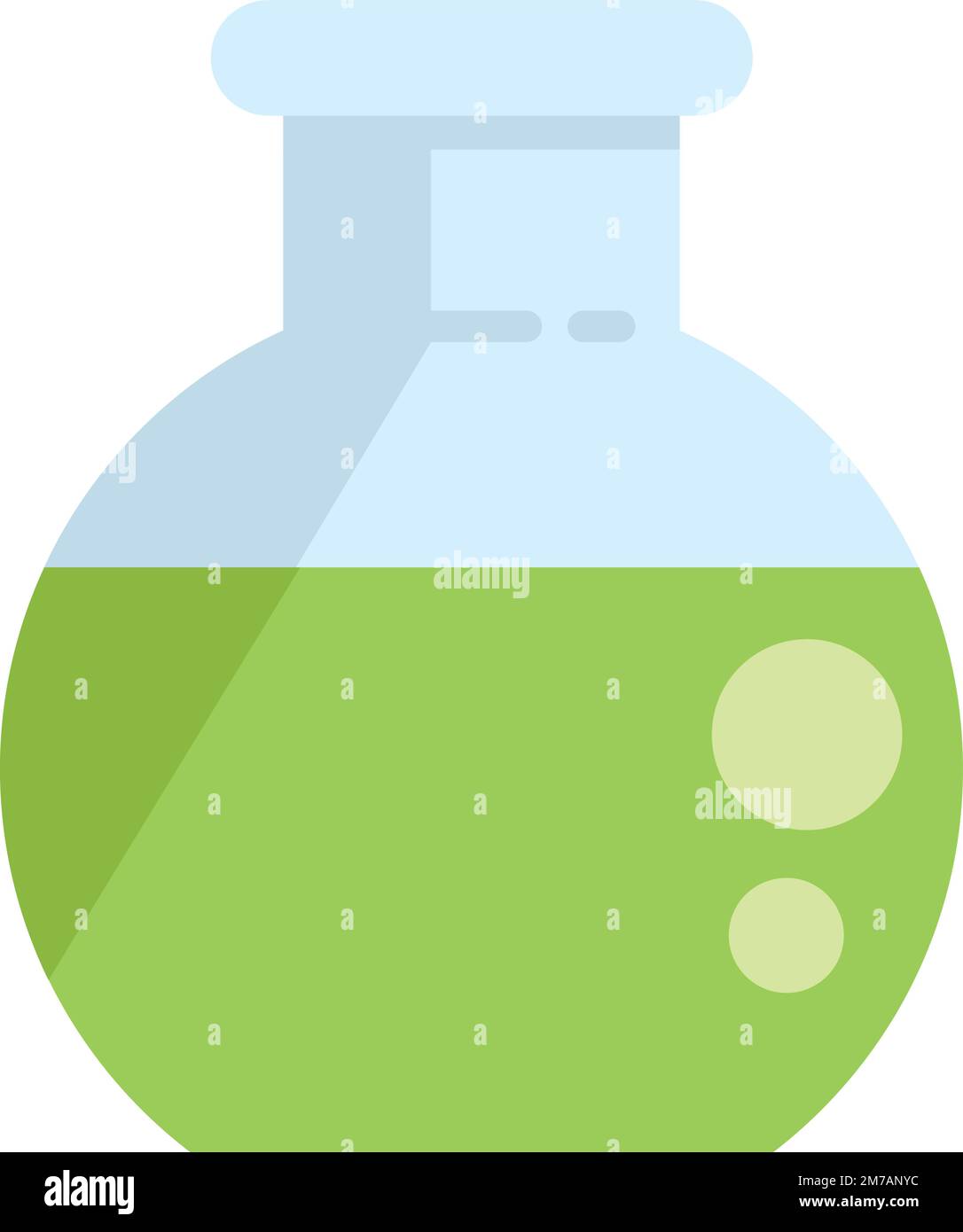 Laboratory pot icon flat vector. Gmo dna. Science gene isolated Stock ...