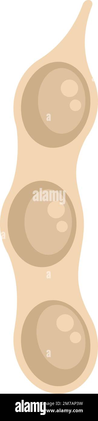 Farm gmo peas icon flat vector. Food agriculture. Gene biology isolated ...