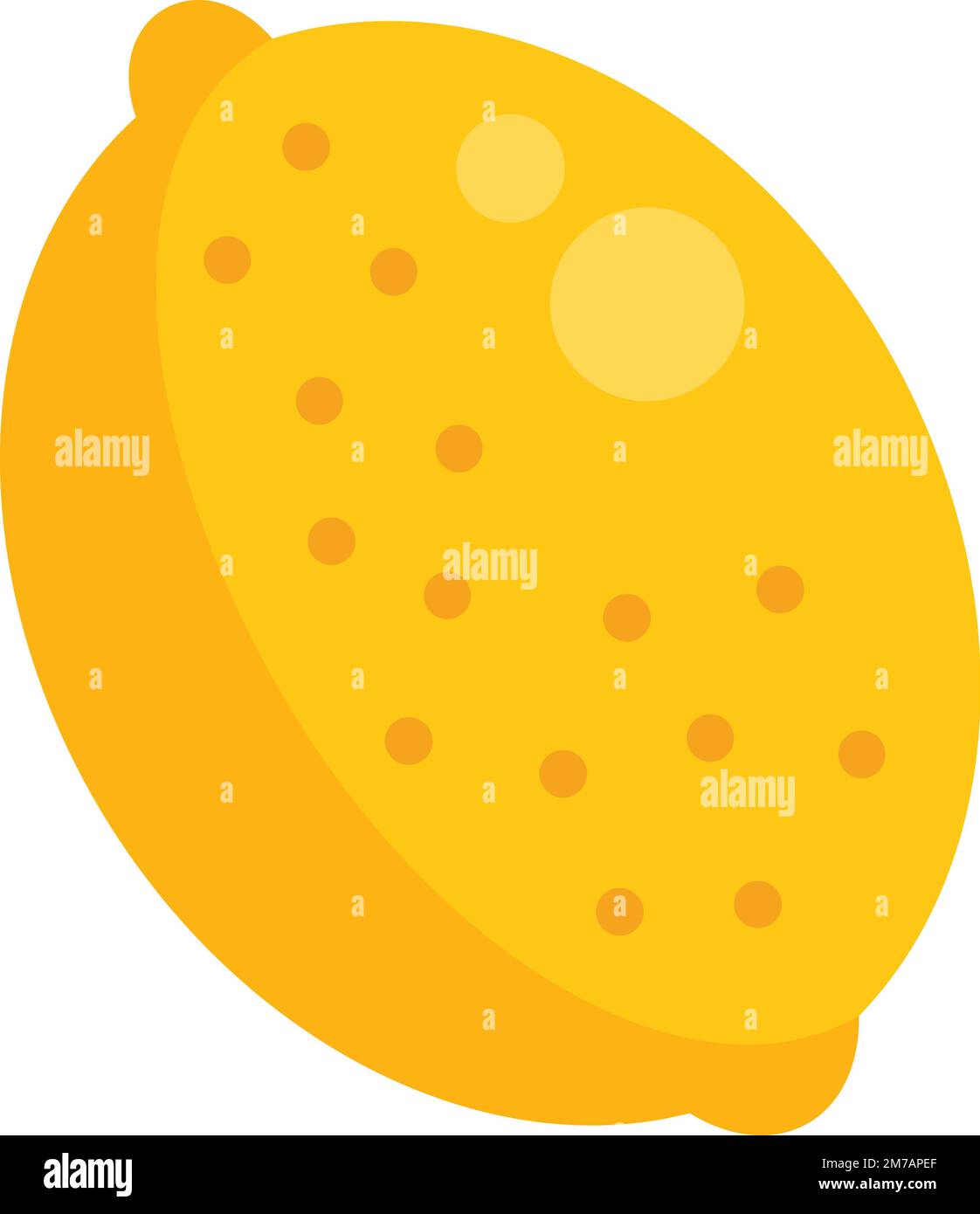 Gmo lemon icon flat vector. Agriculture food. Medicine biology isolated ...