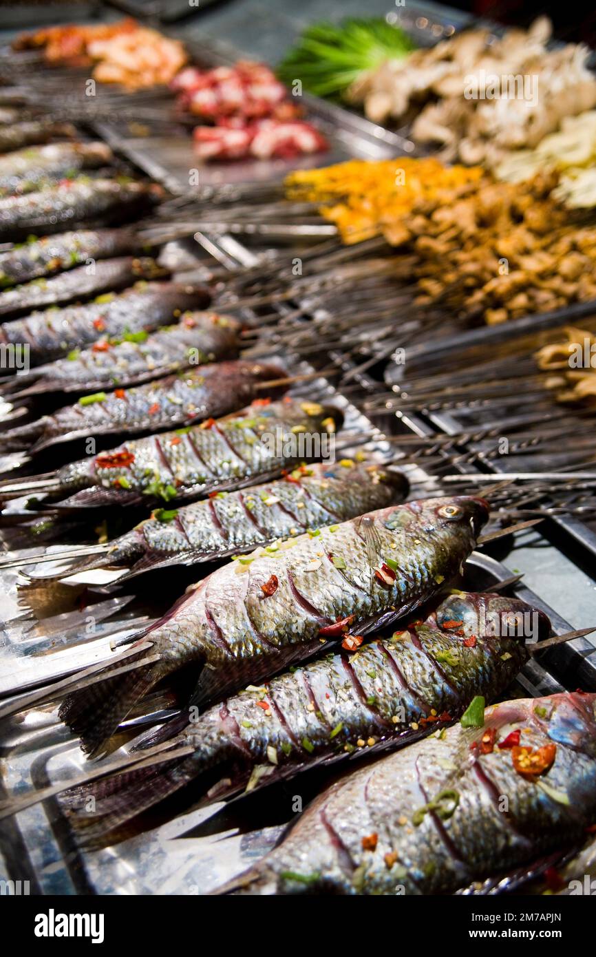 Urumqi, Xinjiang,Night Bazaar Stock Photo - Alamy