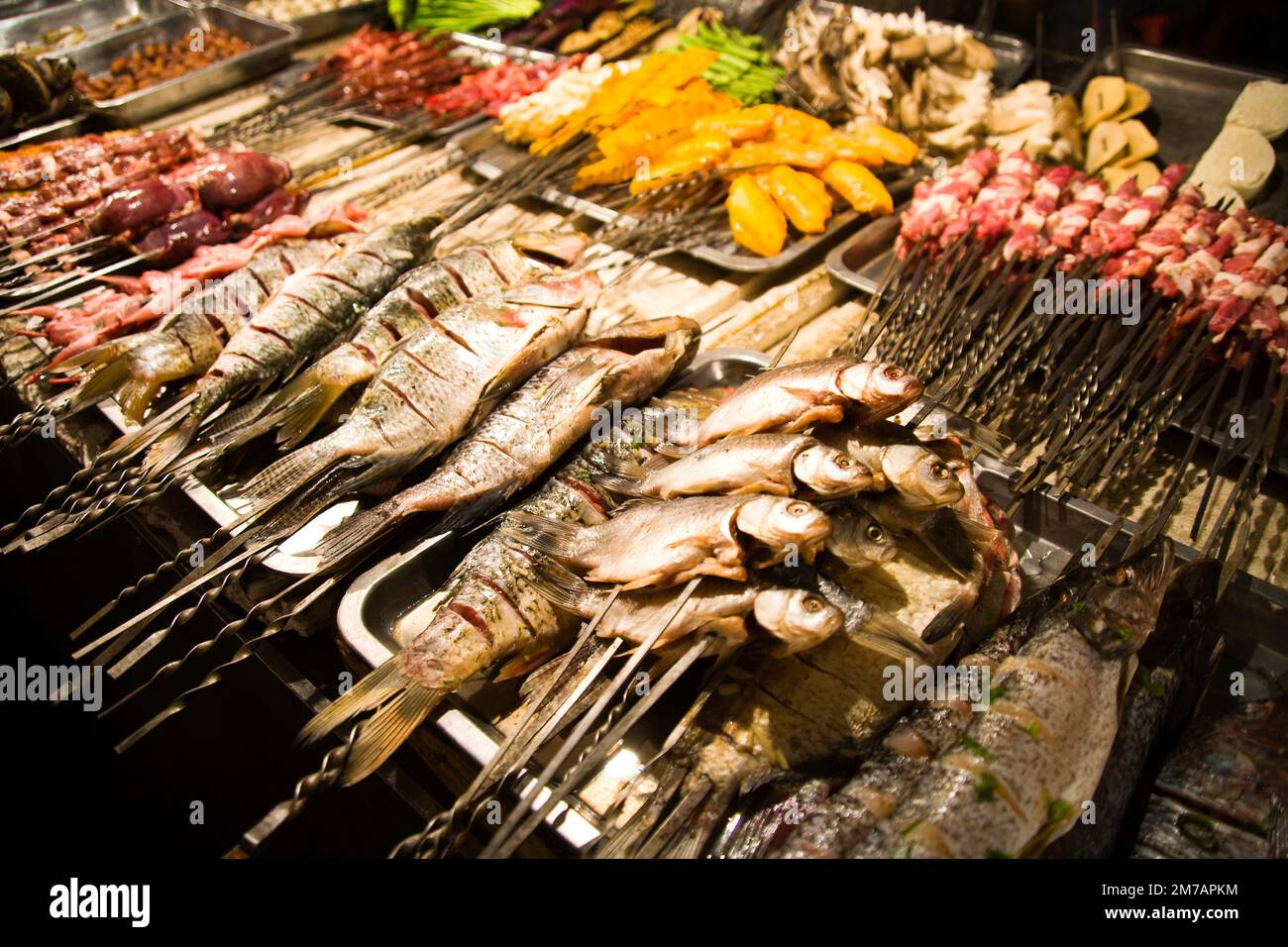 Urumqi, Xinjiang,Night Bazaar Stock Photo - Alamy