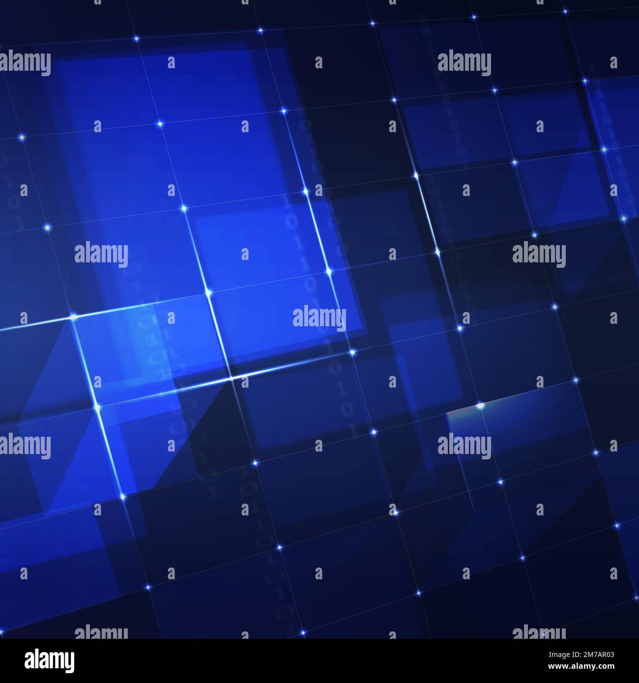 Futuristic networking technology background vector in blue tone Stock Vector Image & Art - Alamy