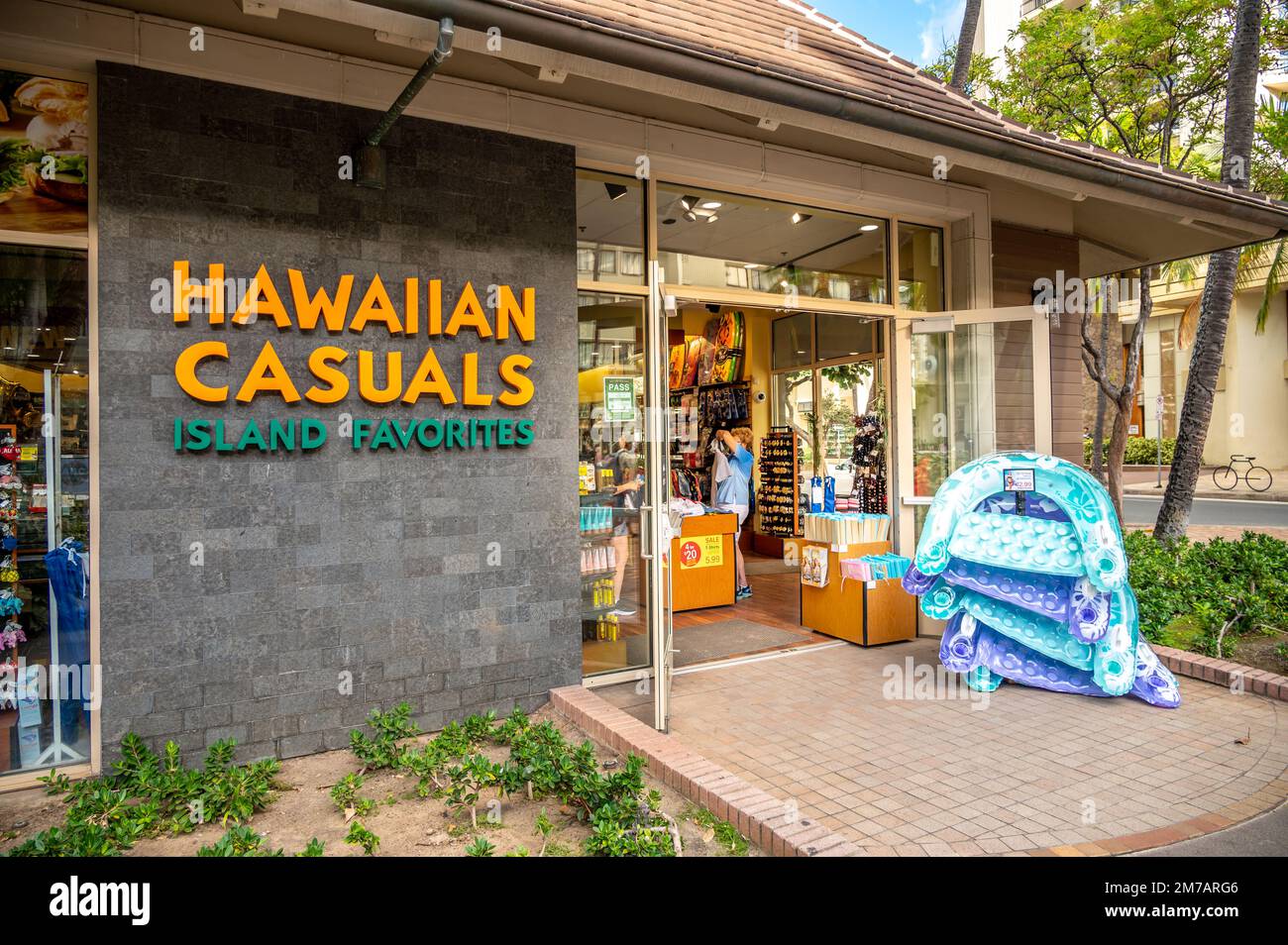 Honolulu, Hawaii - December 31, 2022: Hawaiian Casuals retail store on ...